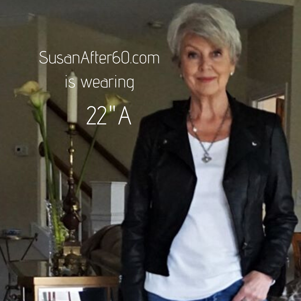 Susan's Dramatic Heart Necklace With Matte Silver Chain